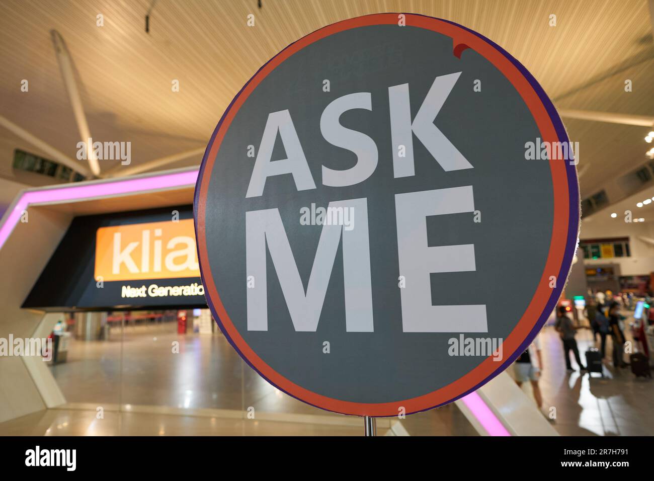 KUALA LUMPUR, MALAYSIA - CIRCA MARCH, 2023: Ask Me sign as seen at ...