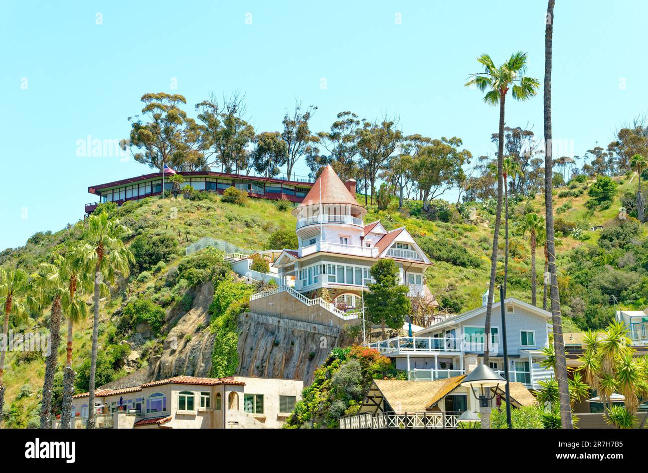 AVALON, CALIFORNIA - November 17, 2019: Avalon is a resort community ...