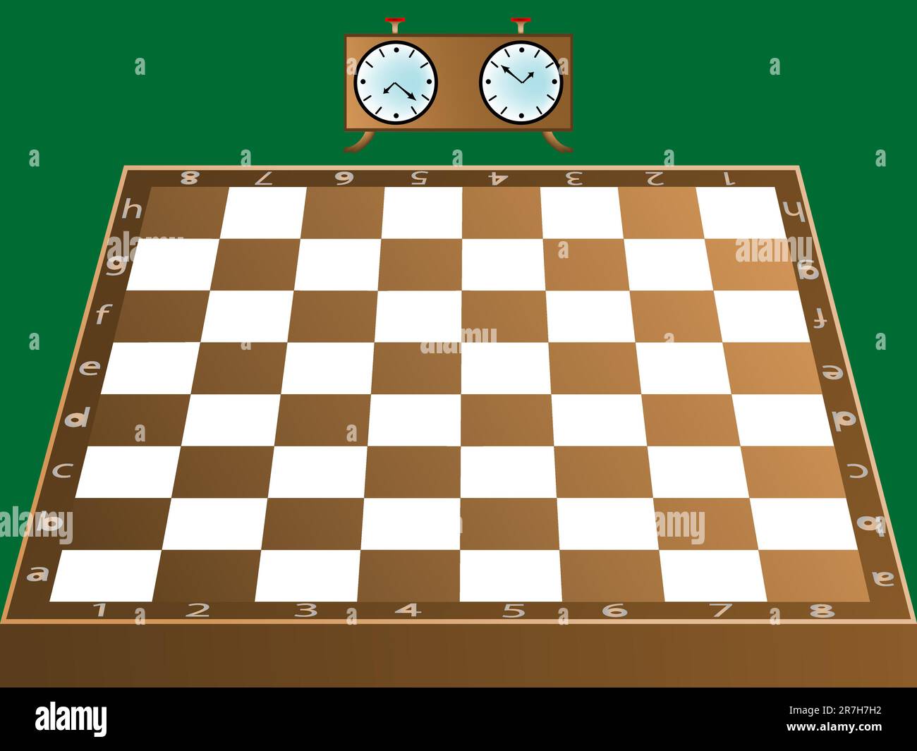 chess board and clock, abstract vector art illustration Stock Vector ...