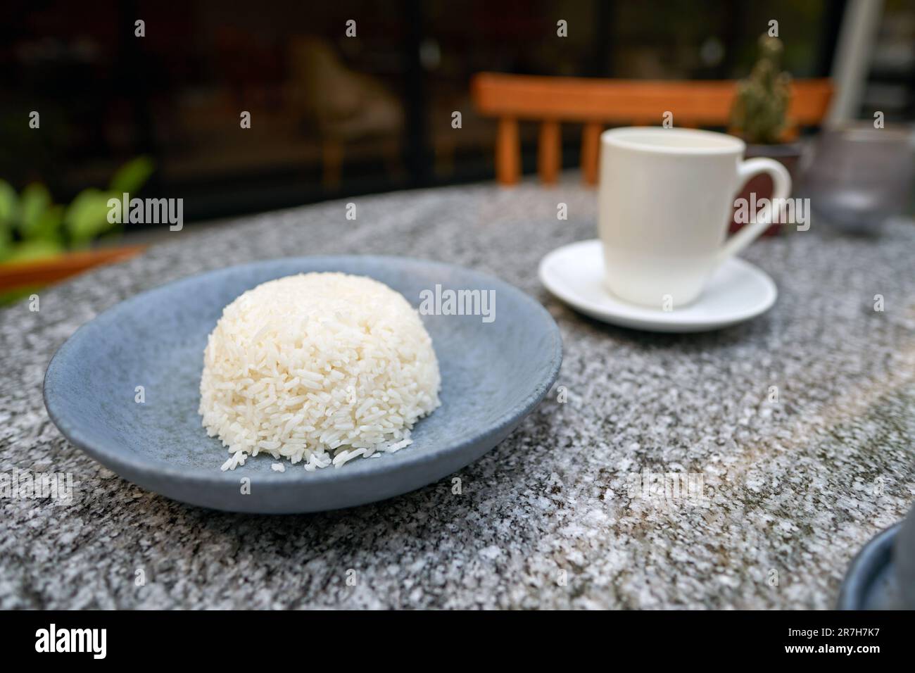 Steamed rice service on table in Thailand Stock Photo - Alamy