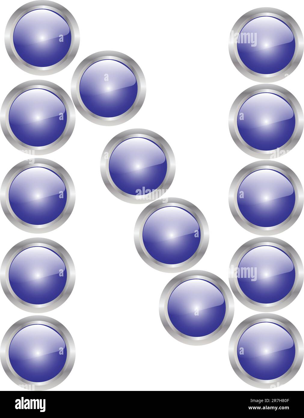 letter in button - vector Stock Vector Image & Art - Alamy