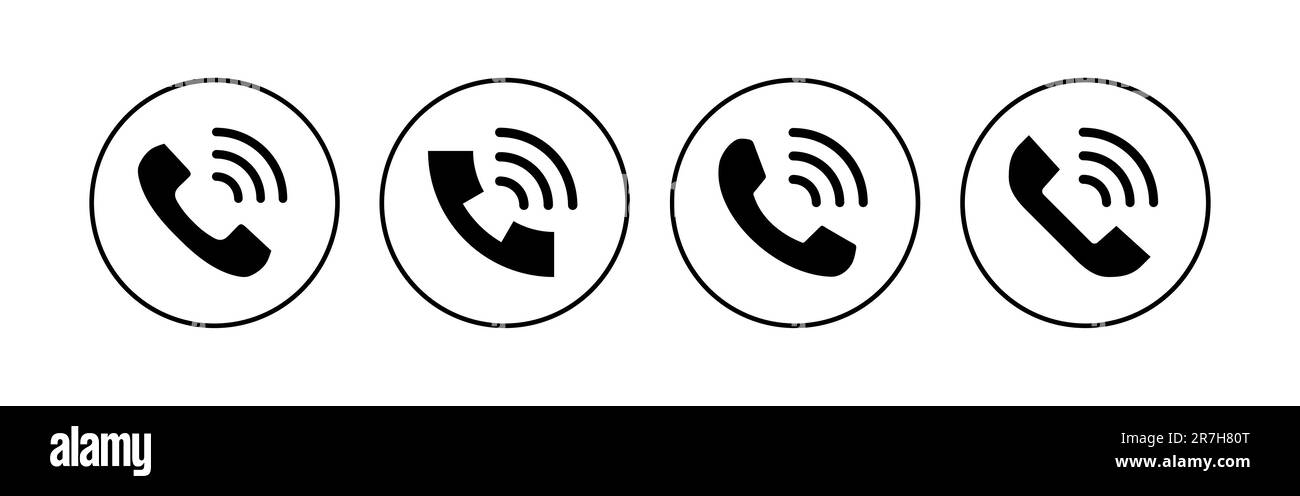 Call icon set. telephone icon vector. phone icon vector. contact us ...