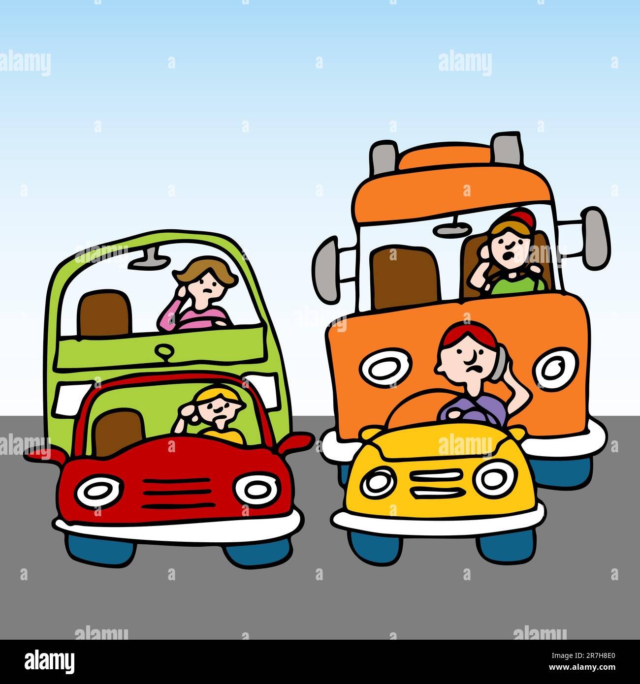 Driver behaviour Stock Vector Images - Alamy