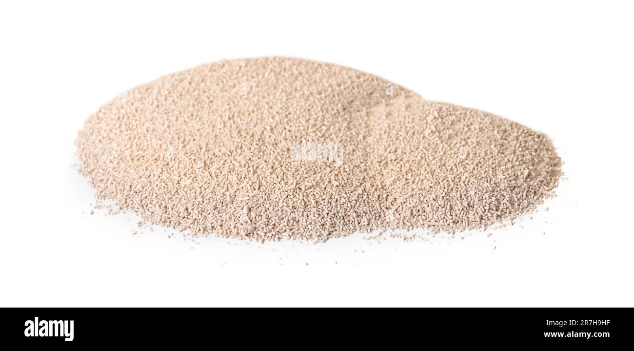 Heap of active dry yeast isolated on white Stock Photo - Alamy