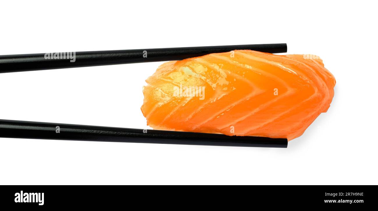 Closeup japanese sushi top view Cut Out Stock Images & Pictures - Alamy