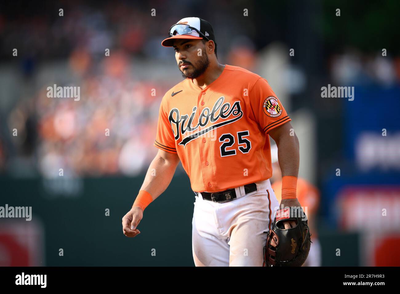 Baltimore Orioles' Anthony Santander in action during a baseball game ...