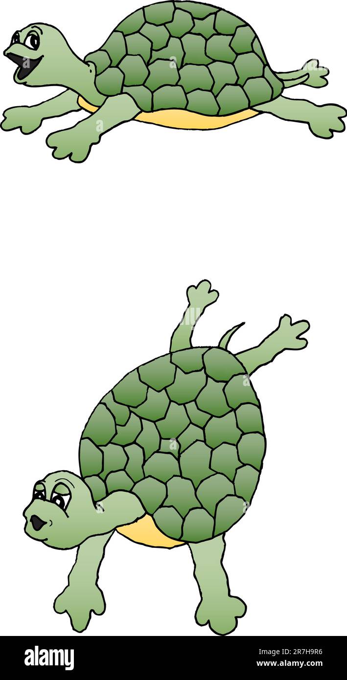 Cute marine turtle Stock Vector Images - Alamy