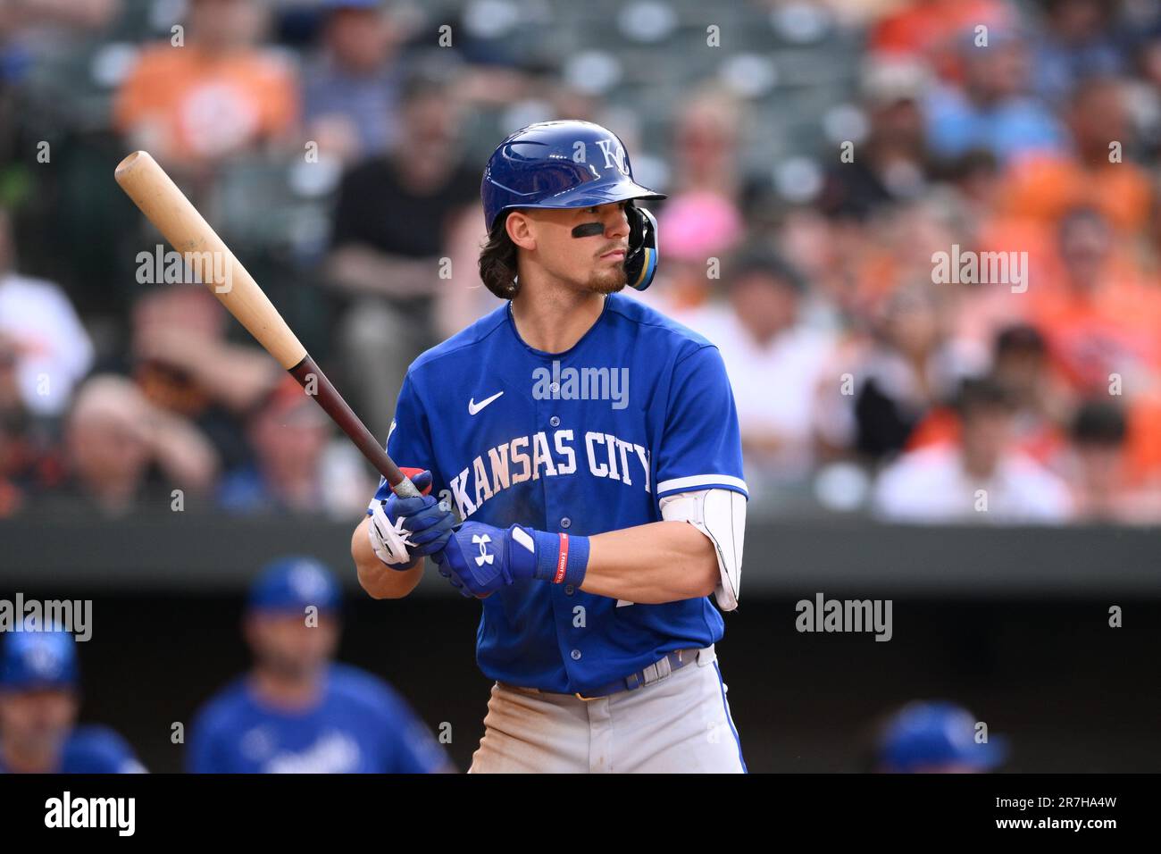 Kansas City Royals' Bobby Witt Jr. in action during a baseball game ...