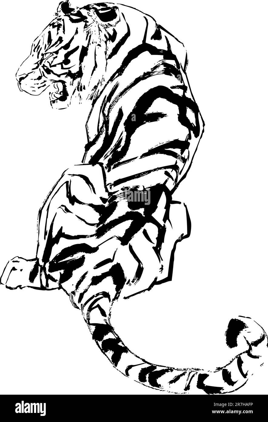 Tiger 1 detail Stock Vector Images - Alamy