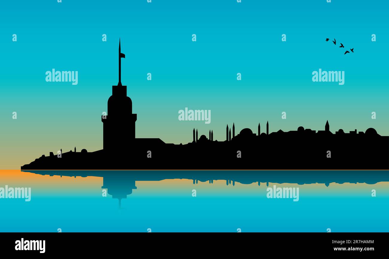 vector cityscape of istanbul Stock Vector Image & Art - Alamy