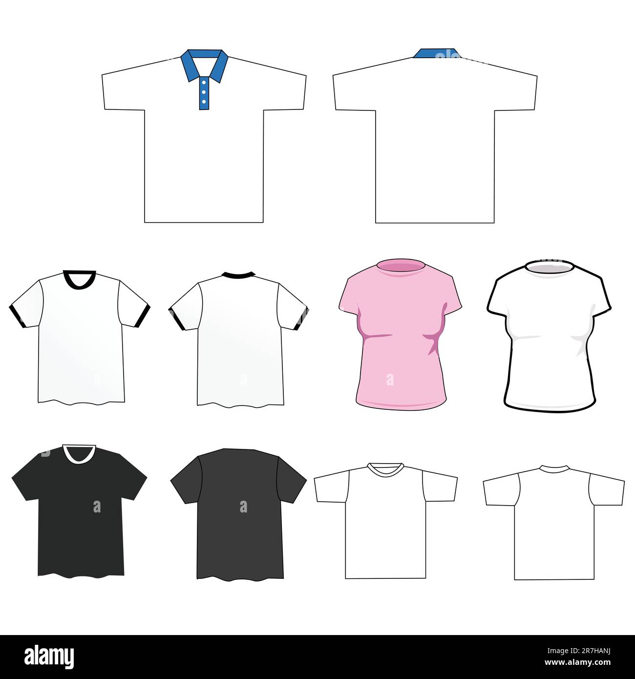 Set of tee shirts Stock Vector Image & Art - Alamy