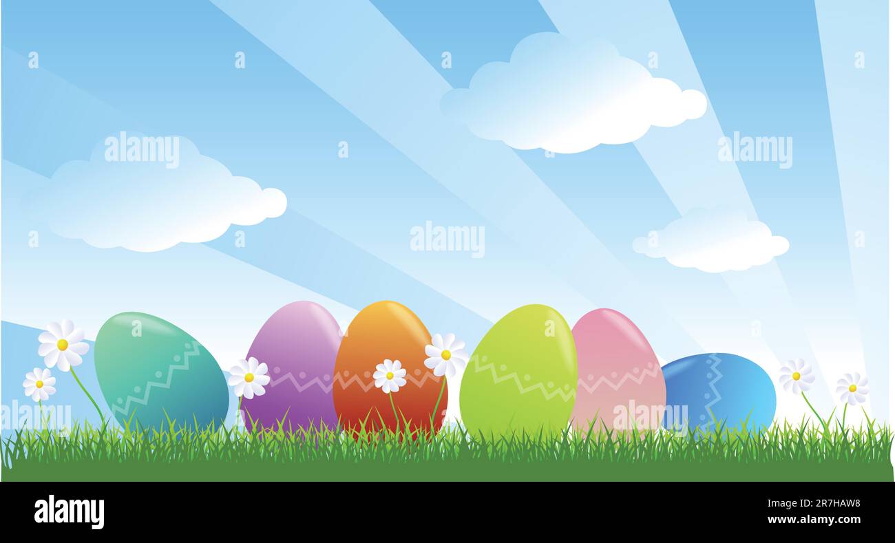 Meadow in the garden Stock Vector Images - Alamy