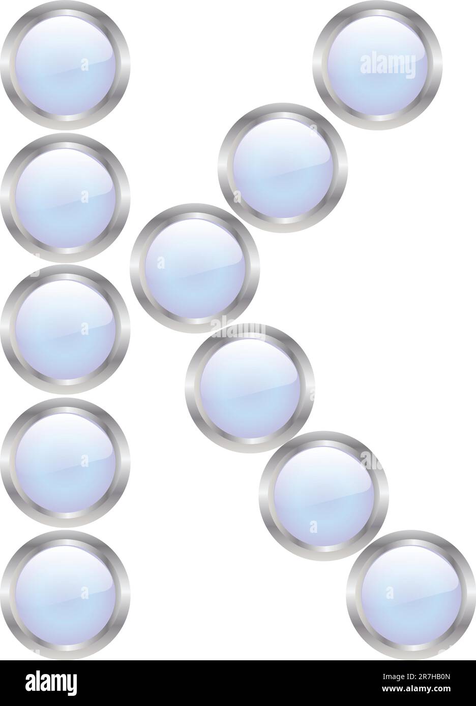 letter in button - vector Stock Vector Image & Art - Alamy