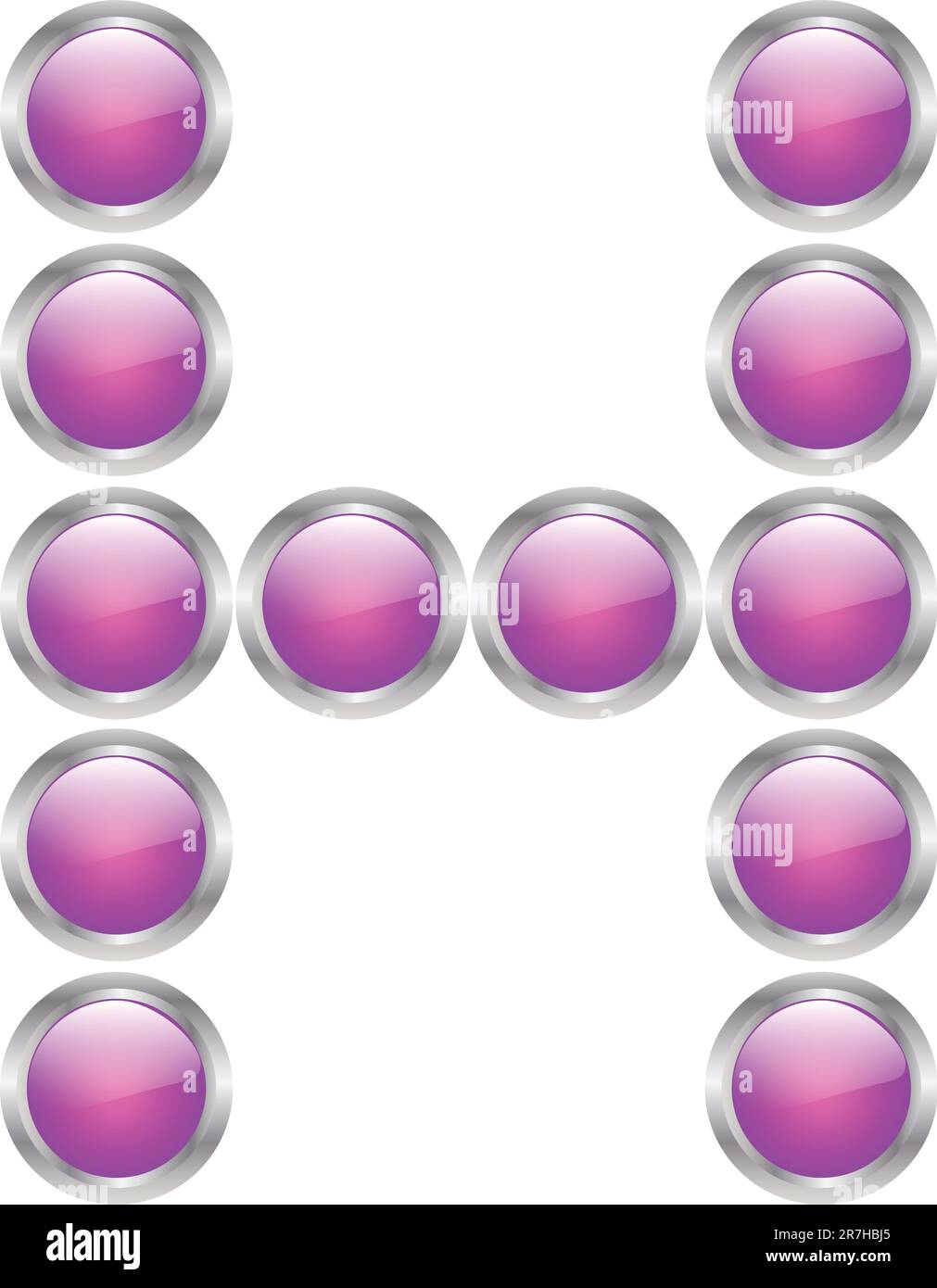 letter in button - vector Stock Vector Image & Art - Alamy