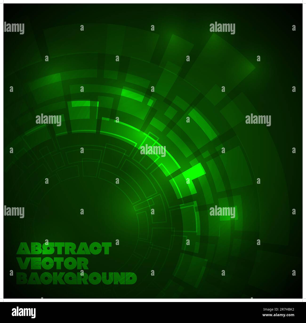 Abstract dark green technical background with place for your text Stock ...