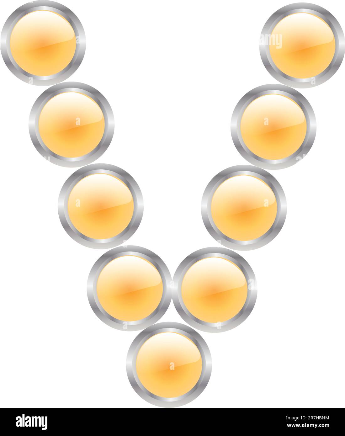 letter in button - vector Stock Vector Image & Art - Alamy