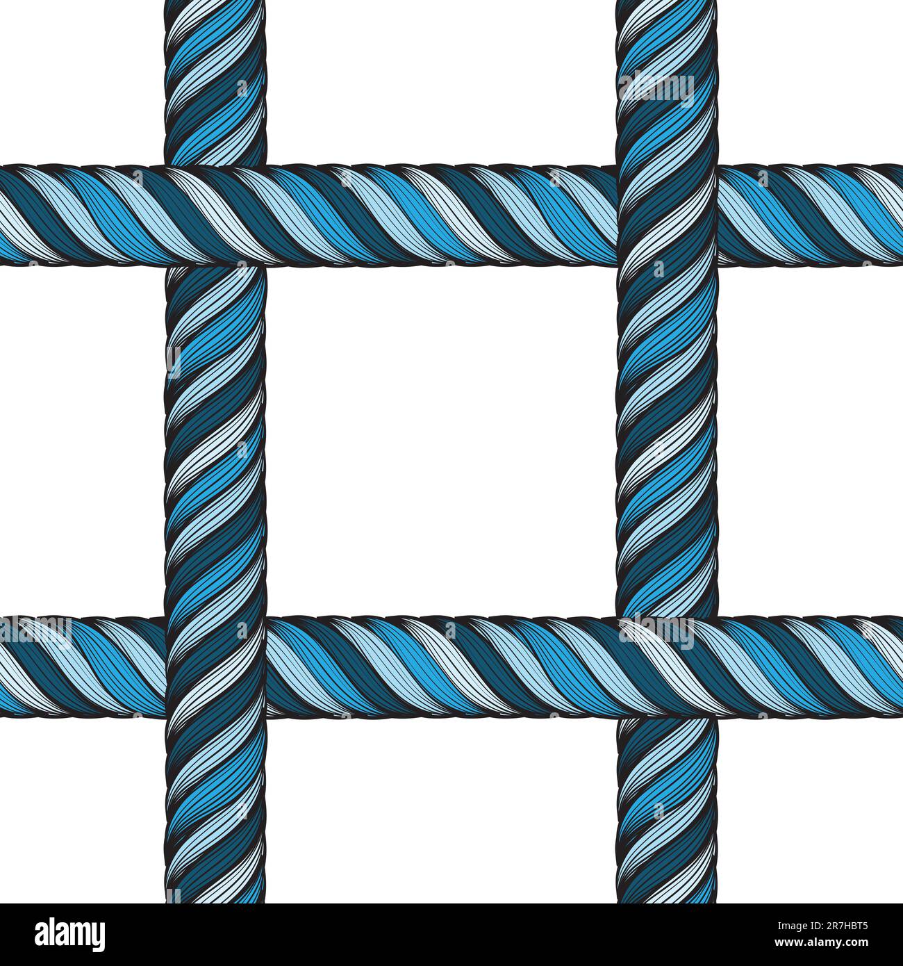 vector seamless detailed texture of blue threads, clipping masks Stock ...