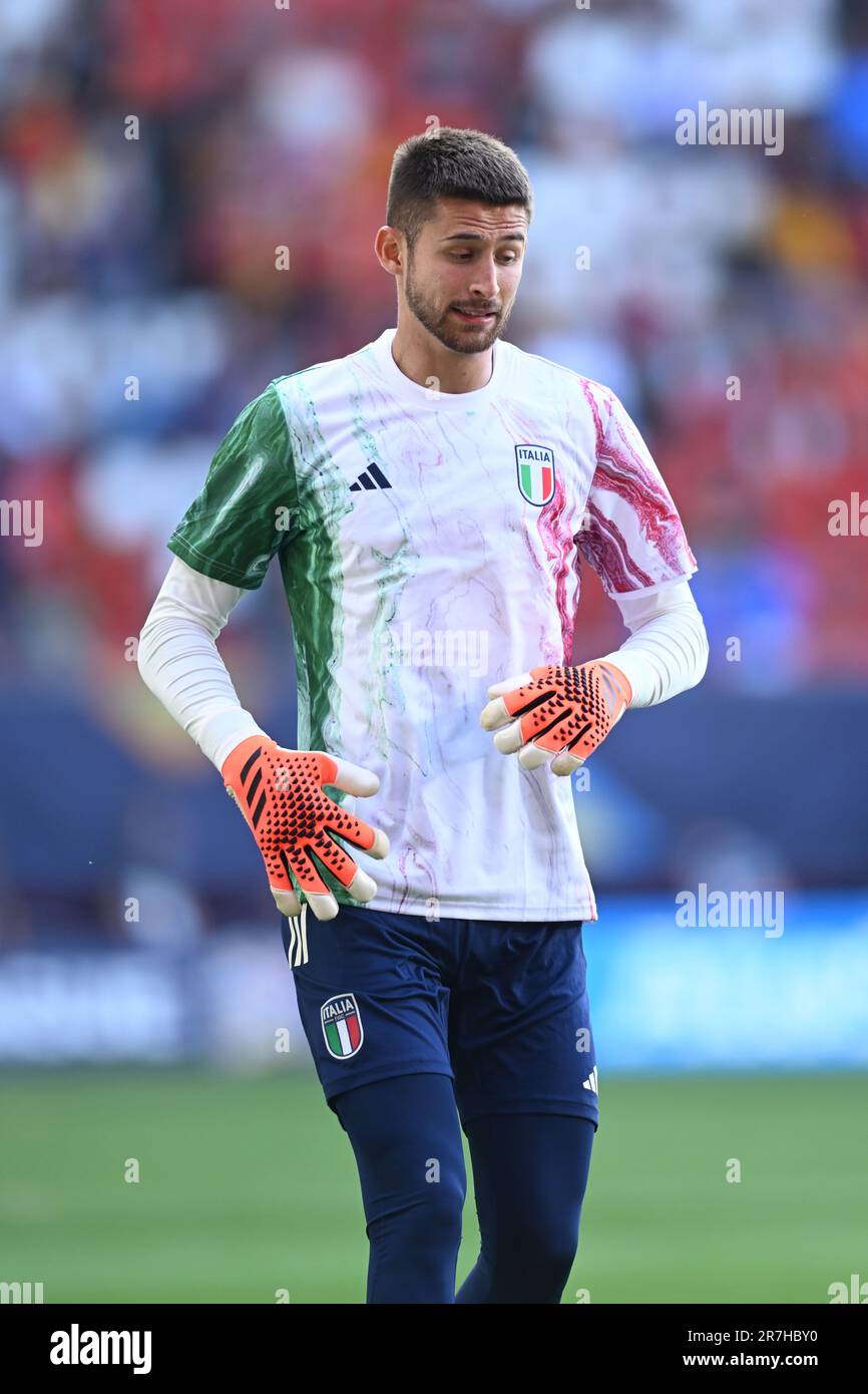 Guglielmo Vicario (Italy) during the UEFA Nations League 2022-2023 ...