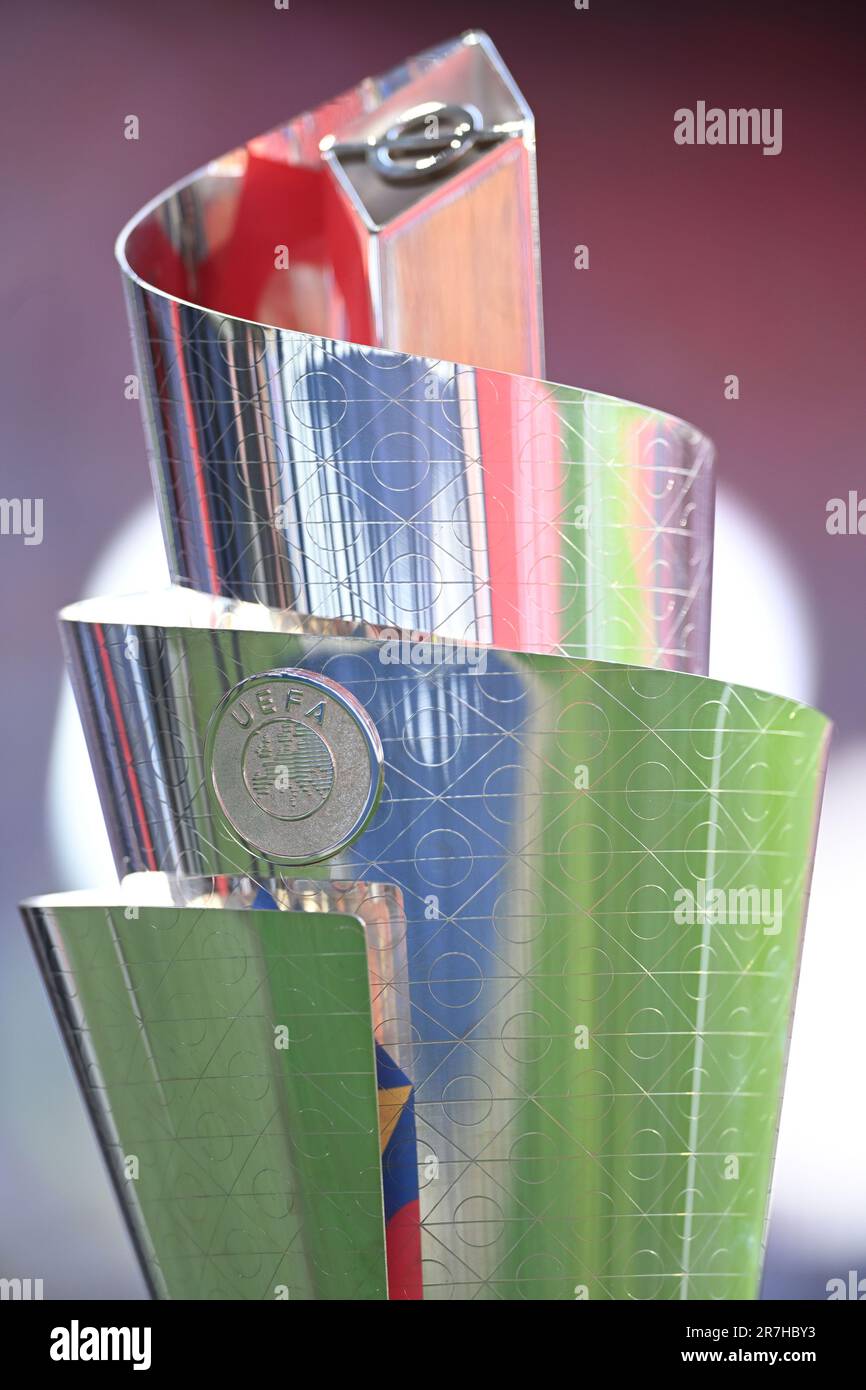 Nations League Trophy during the UEFA Nations League 2022-2023 match ...