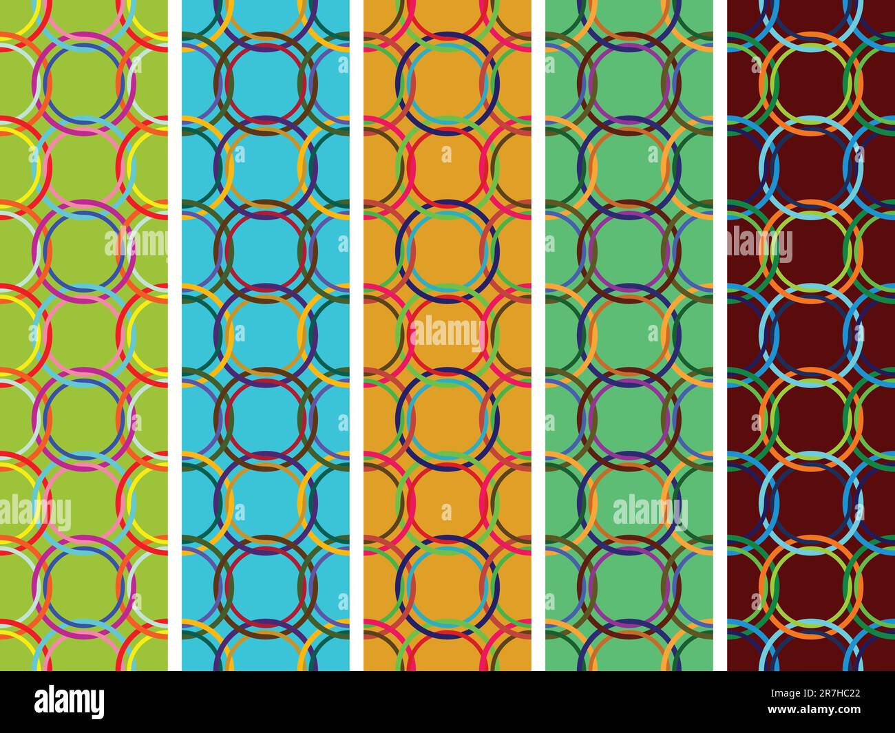 circles vertical seamless textures, abstract vector art illustration ...