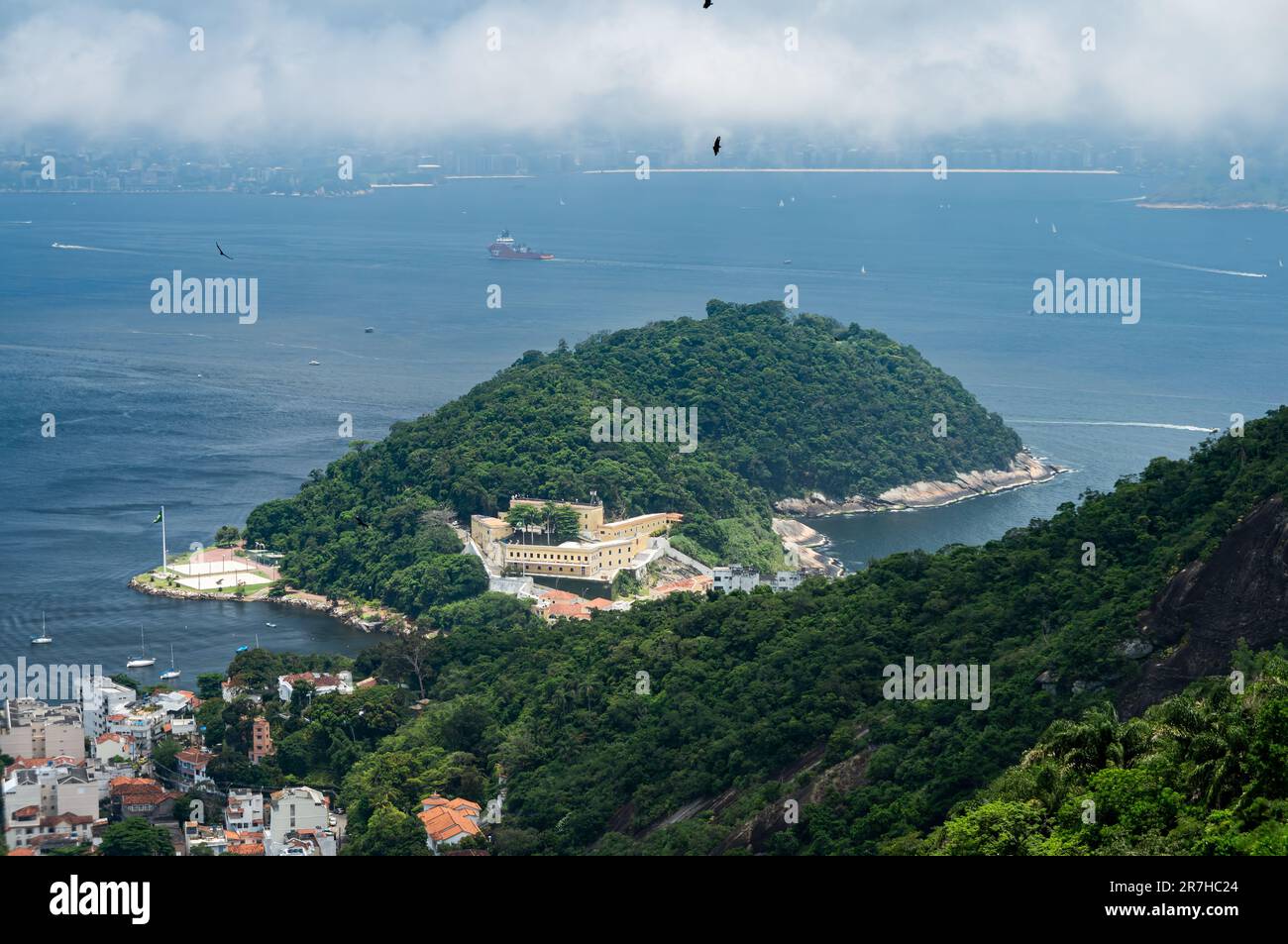 Partial view of Brazilian Army Physical Training Center and Fort Sao ...