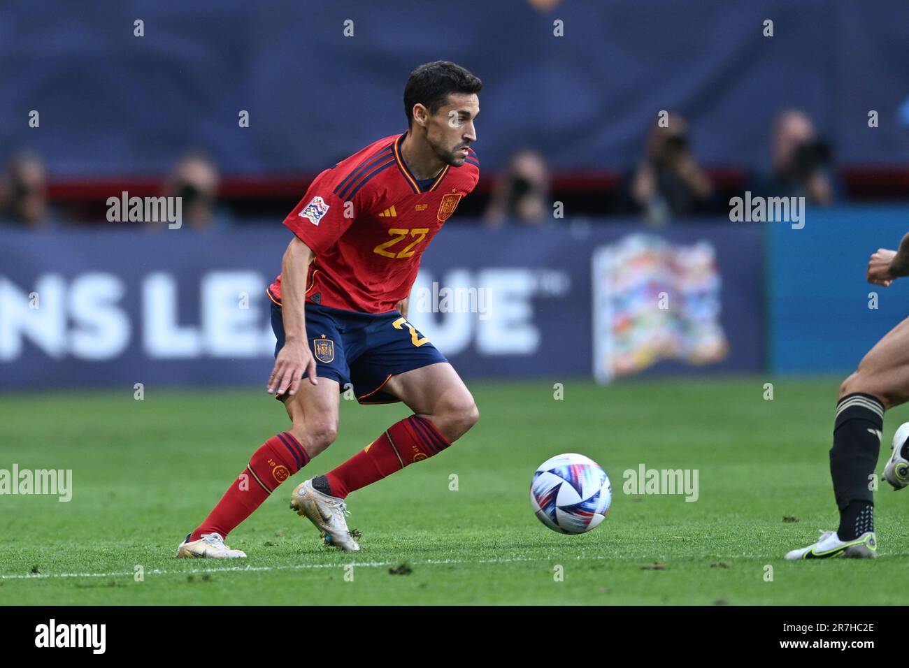 Jesus Navas (Spain) during the UEFA Nations League 2022-2023 match ...