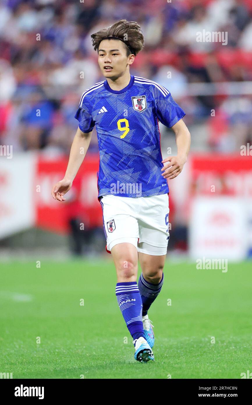 Toyota, Aichi, Japan. 15th June, 2023. Ayase Ueda (JPN) Football/Soccer : KIRIN Challenge Cup ...