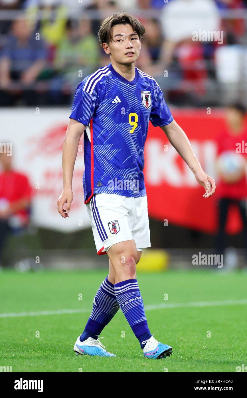 Toyota, Aichi, Japan. 15th June, 2023. Ayase Ueda (JPN) Football/Soccer : KIRIN Challenge Cup ...