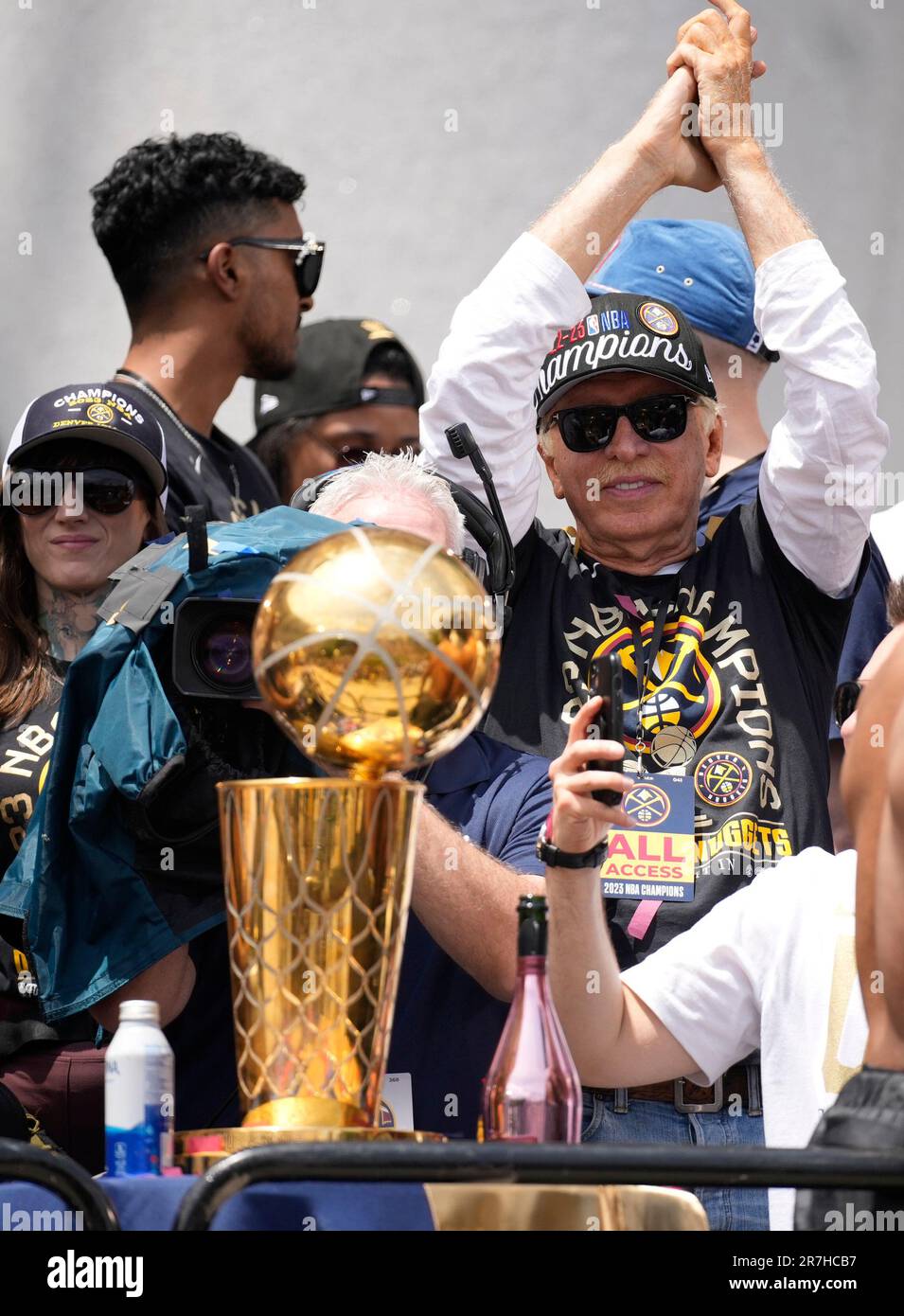 Denver Nuggets owner E. Stanley Kroenke during a rally and parade to ...