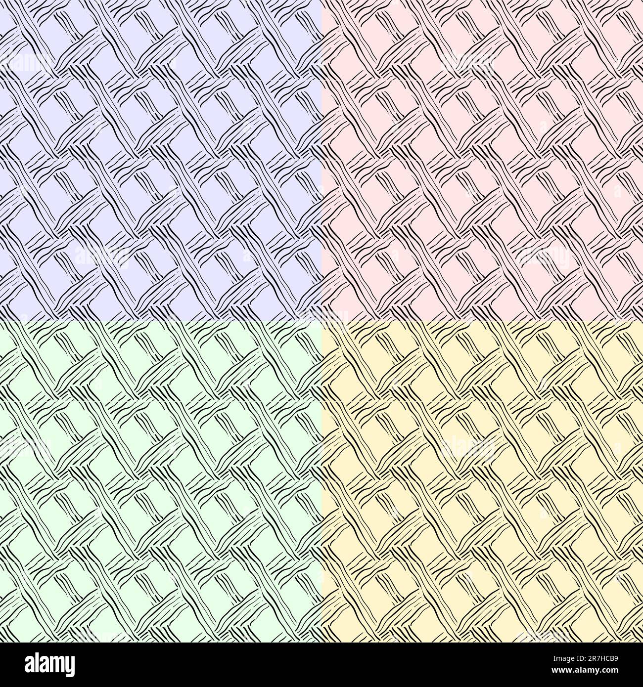 vector chequered texture in different colors, clipping masks, each can ...