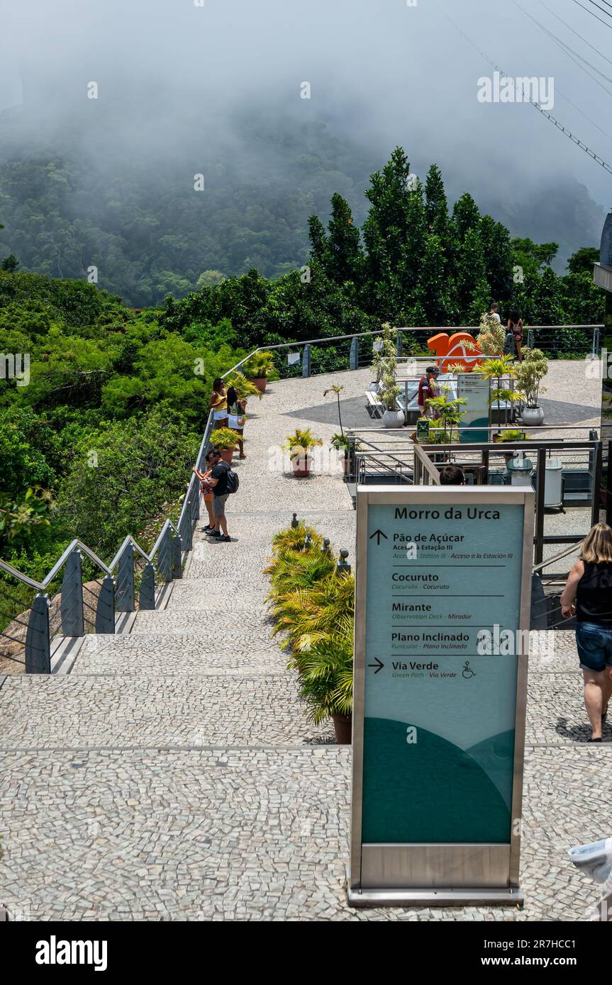 The outdoor area around east side of Urca hill summit located in Urca ...