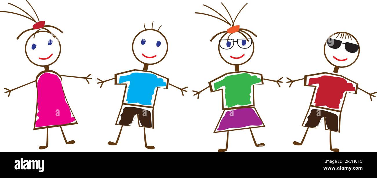 vector illustration of funny people Stock Vector Image & Art - Alamy