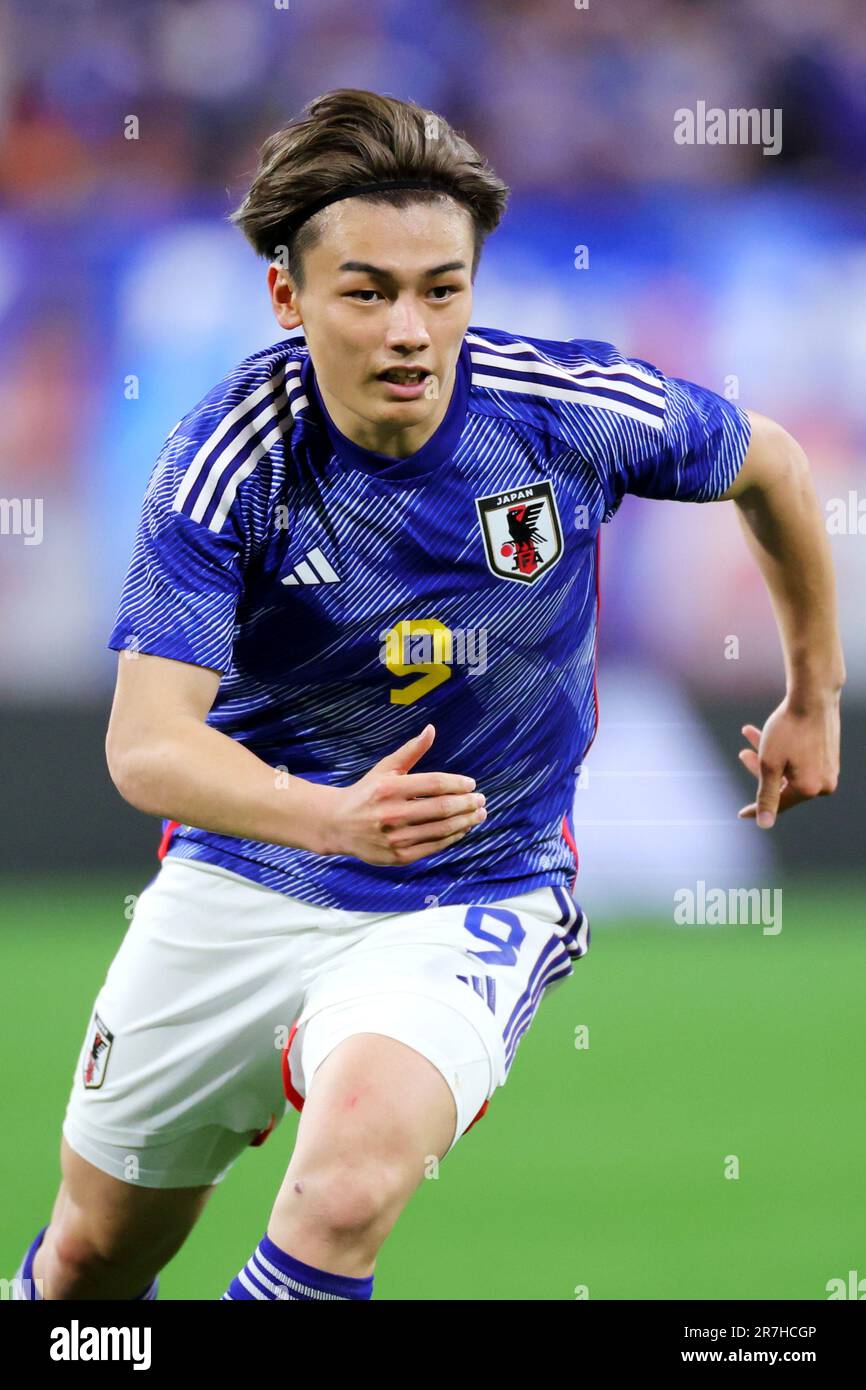 Toyota, Aichi, Japan. 15th June, 2023. Ayase Ueda (JPN) Football/Soccer : KIRIN Challenge Cup ...