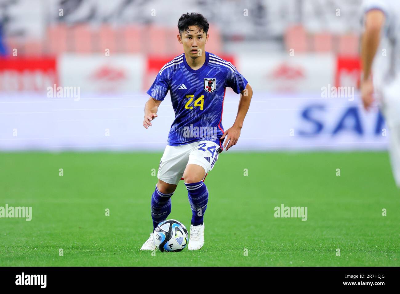 Toyota, Aichi, Japan. 15th June, 2023. Ryoya Morishita (JPN) Football/Soccer : KIRIN Challenge ...