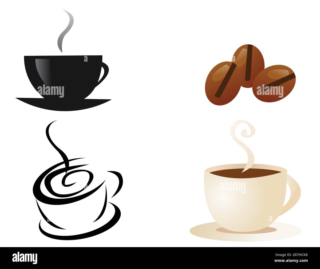 coffee cup and smoke vecor Stock Vector Image & Art - Alamy