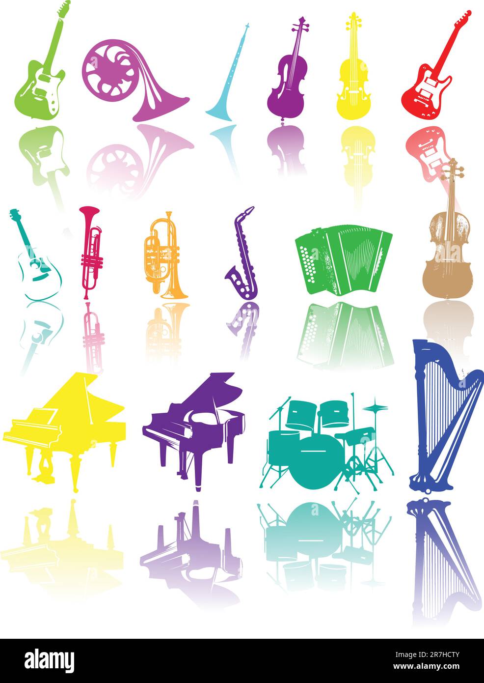 Music instrument vector Stock Vector Image & Art - Alamy