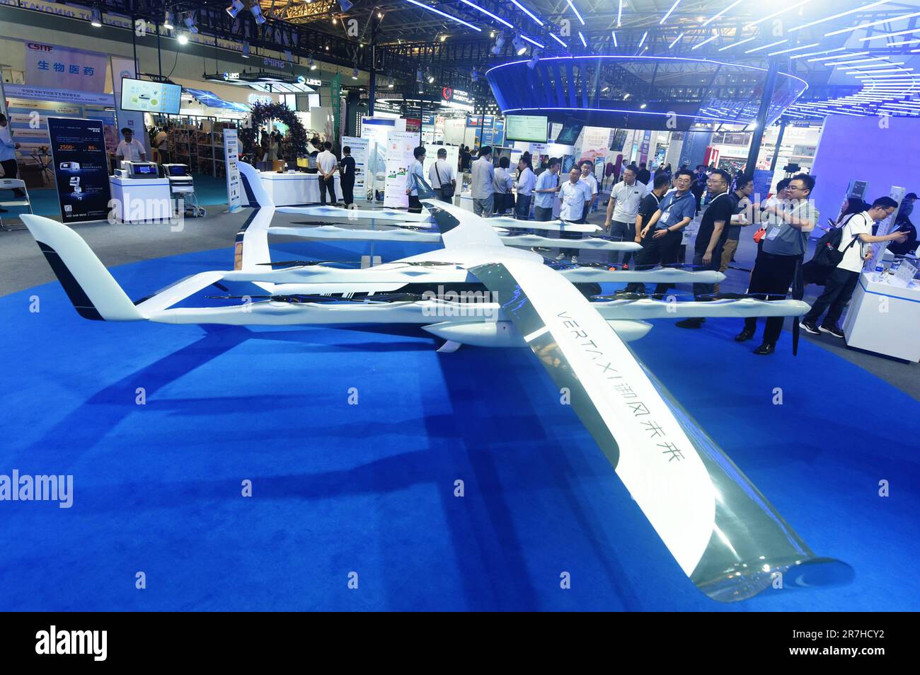 SHANGHAI, CHINA - JUNE 15, 2023 - Visitors visit a new domestic manned ...