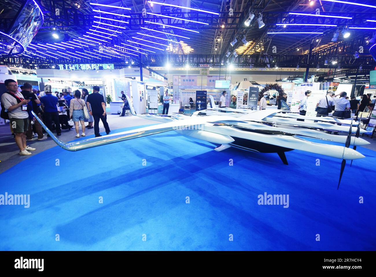 SHANGHAI, CHINA - JUNE 15, 2023 - Visitors visit a new domestic manned ...