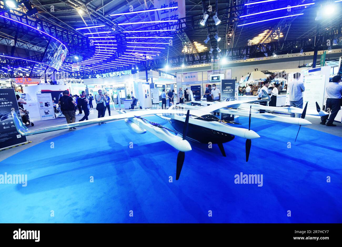 SHANGHAI, CHINA - JUNE 15, 2023 - Visitors visit a new domestic manned ...