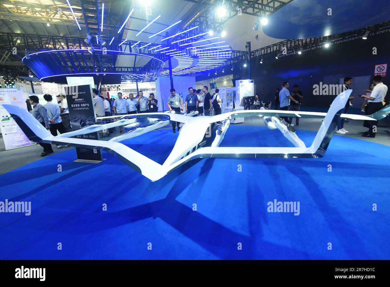SHANGHAI, CHINA - JUNE 15, 2023 - Visitors visit a new domestic manned ...