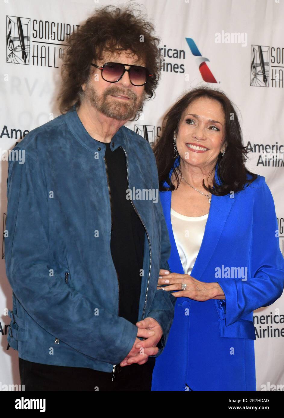 New York, NY, USA. 15th June, 2023. Jeff Lynne and Sandi Kapelson Lynne at the 2023 Songwriters ...