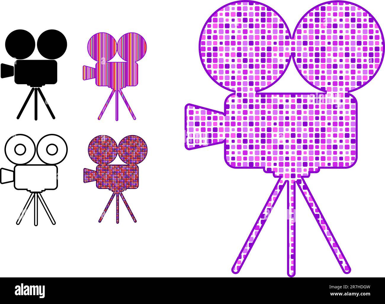 Retro tripod isolated on Stock Vector Images - Alamy