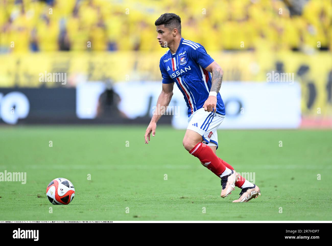 Kanagawa, Japan. 10th June, 2023. Yokohama FMarinos' Yan Matheus during ...