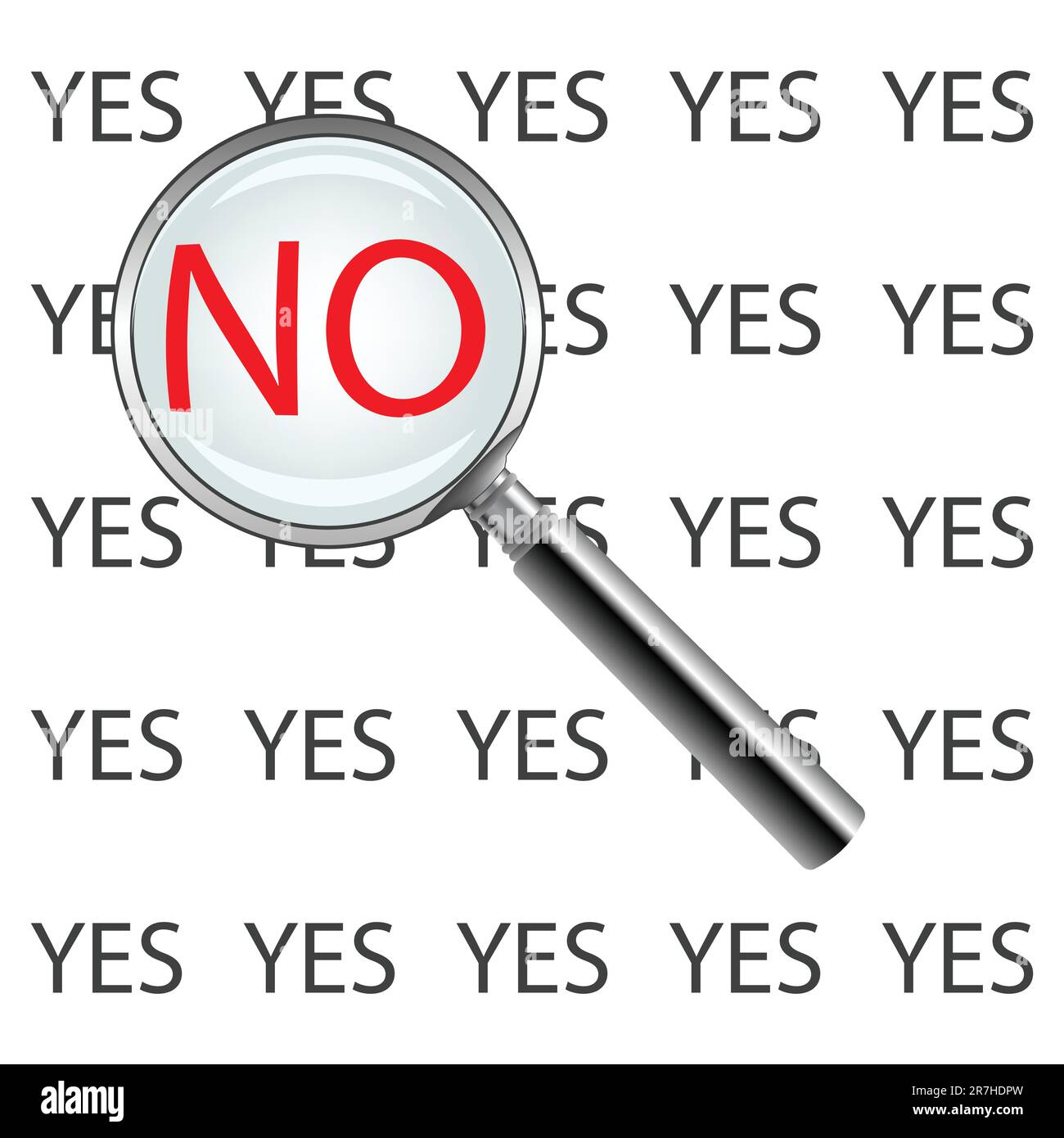 yes or not composition, abstract vector art illustration Stock Vector ...