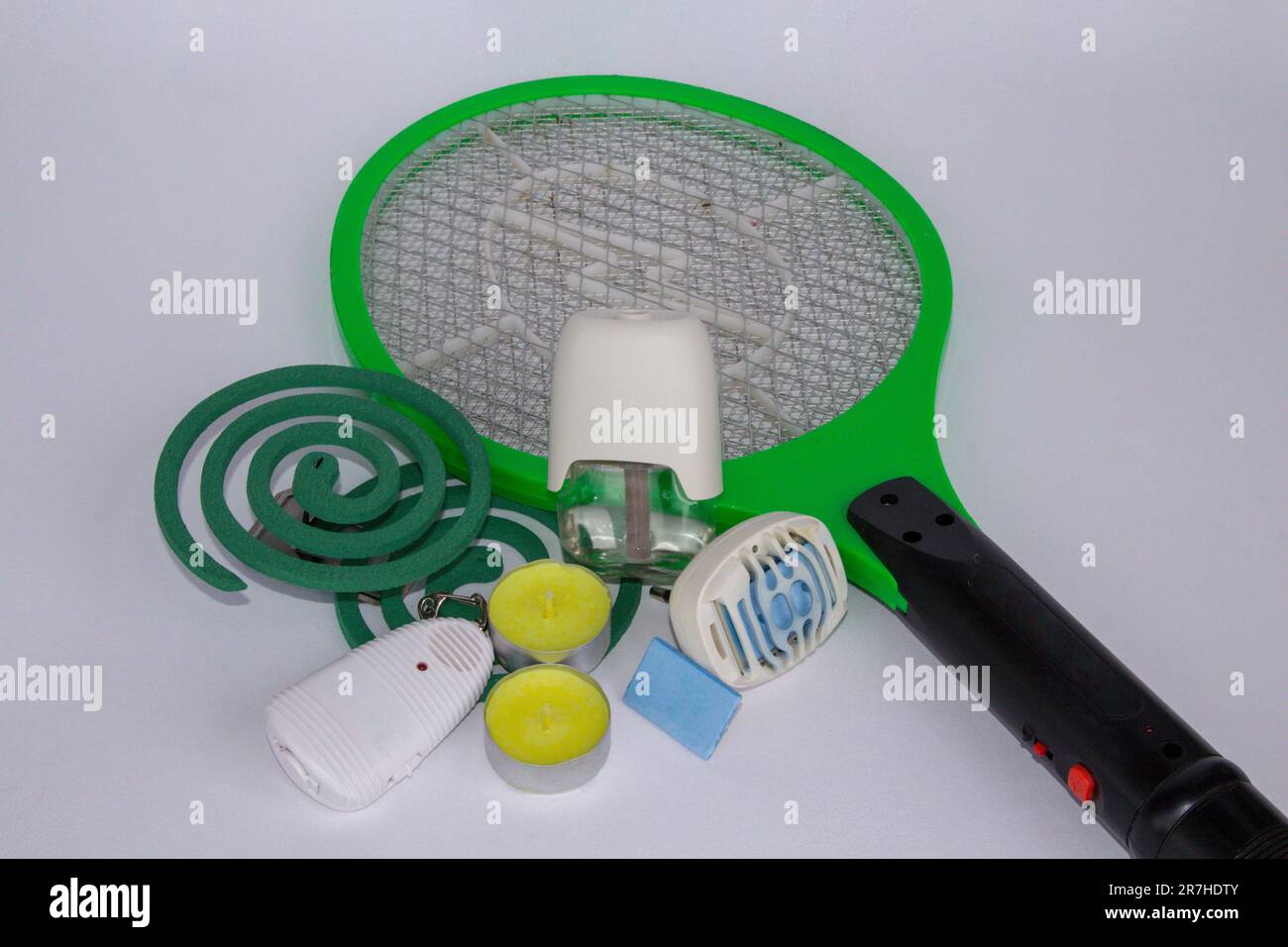 image of candles, mosquito repellers and insecticides. Protection from ...