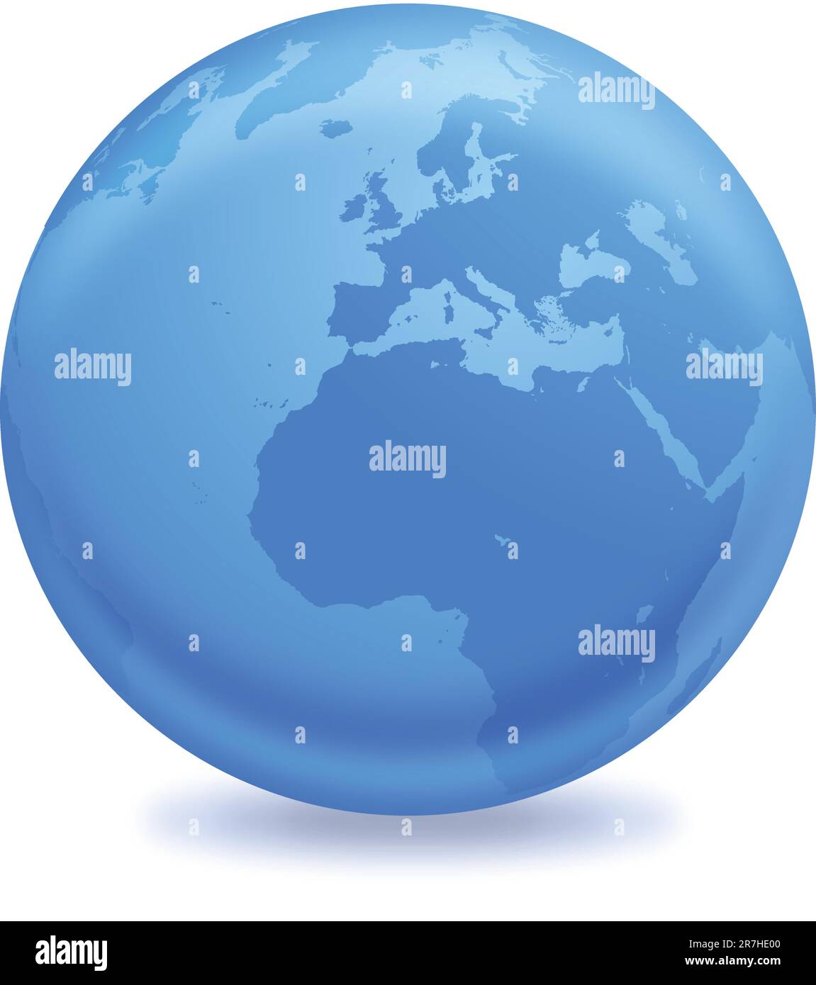 Blue earth globe hi-res stock photography and images - Alamy