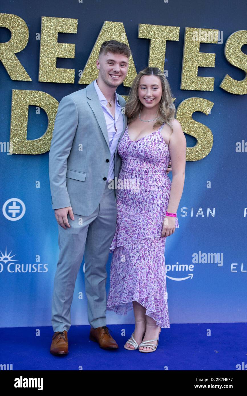 London, UK. 15th June, 2023. Matthew Carter and guest attend Take That ...