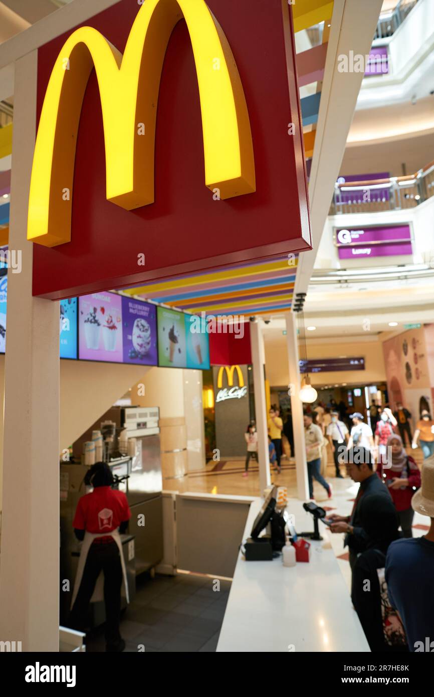 KUALA LUMPUR, MALAYSIA - CIRCA MARCH, 2023: the Golden Arches logo seen ...