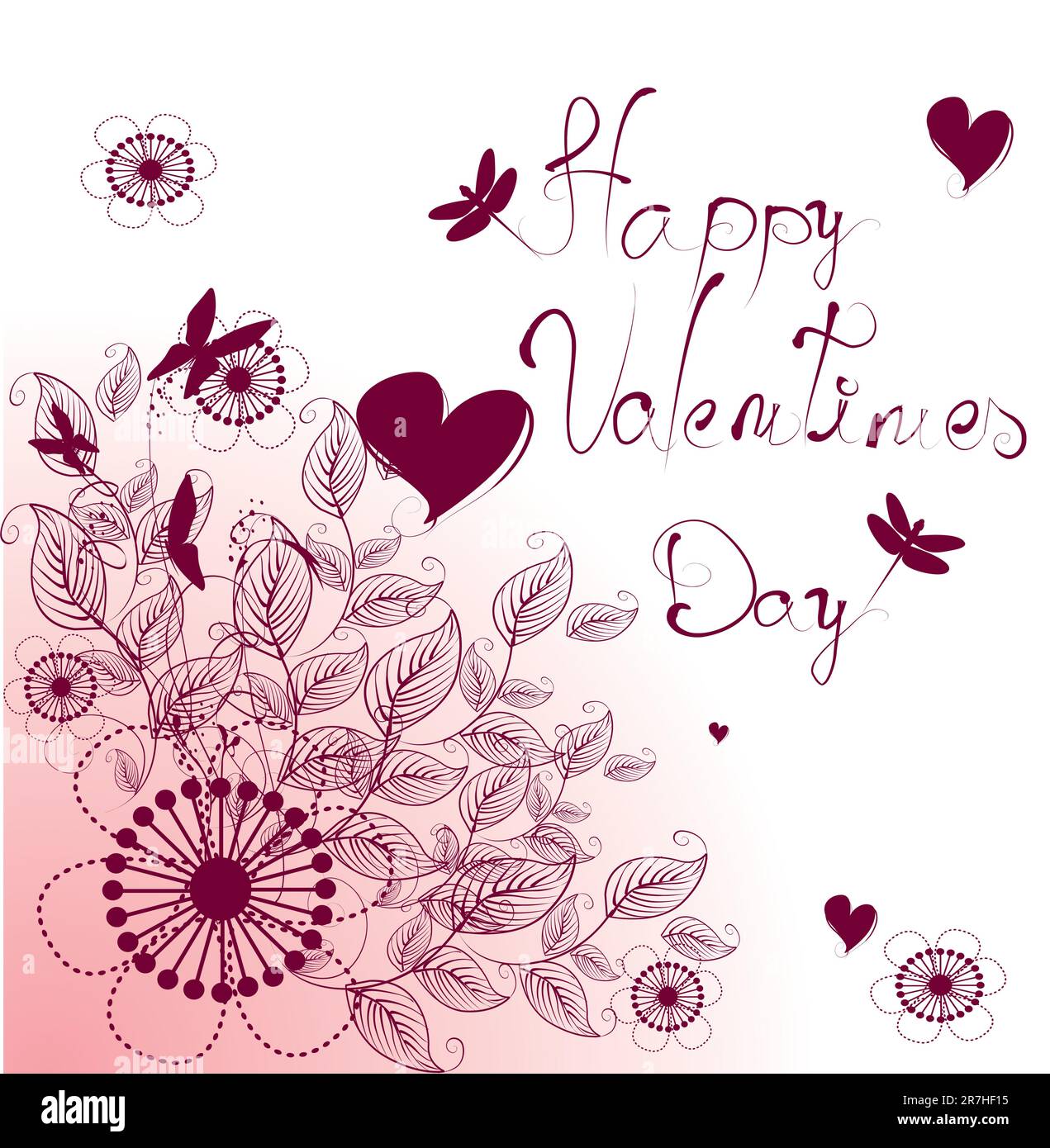 Beautiful floral card hi-res stock photography and images - Alamy