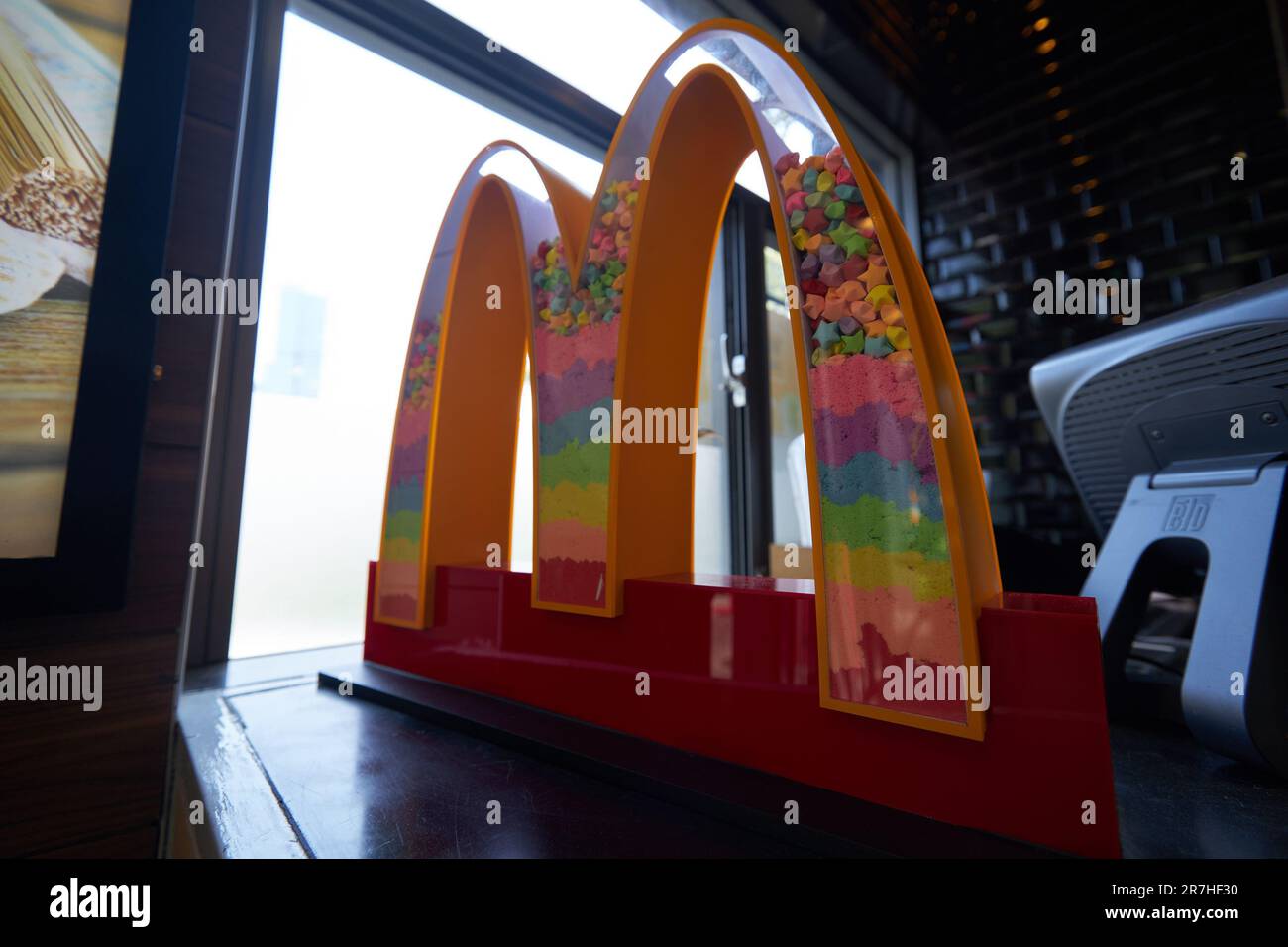 HO CHI MINH CITY, VIETNAM - CIRCA MARCH, 2023: the Golden Arches sign ...